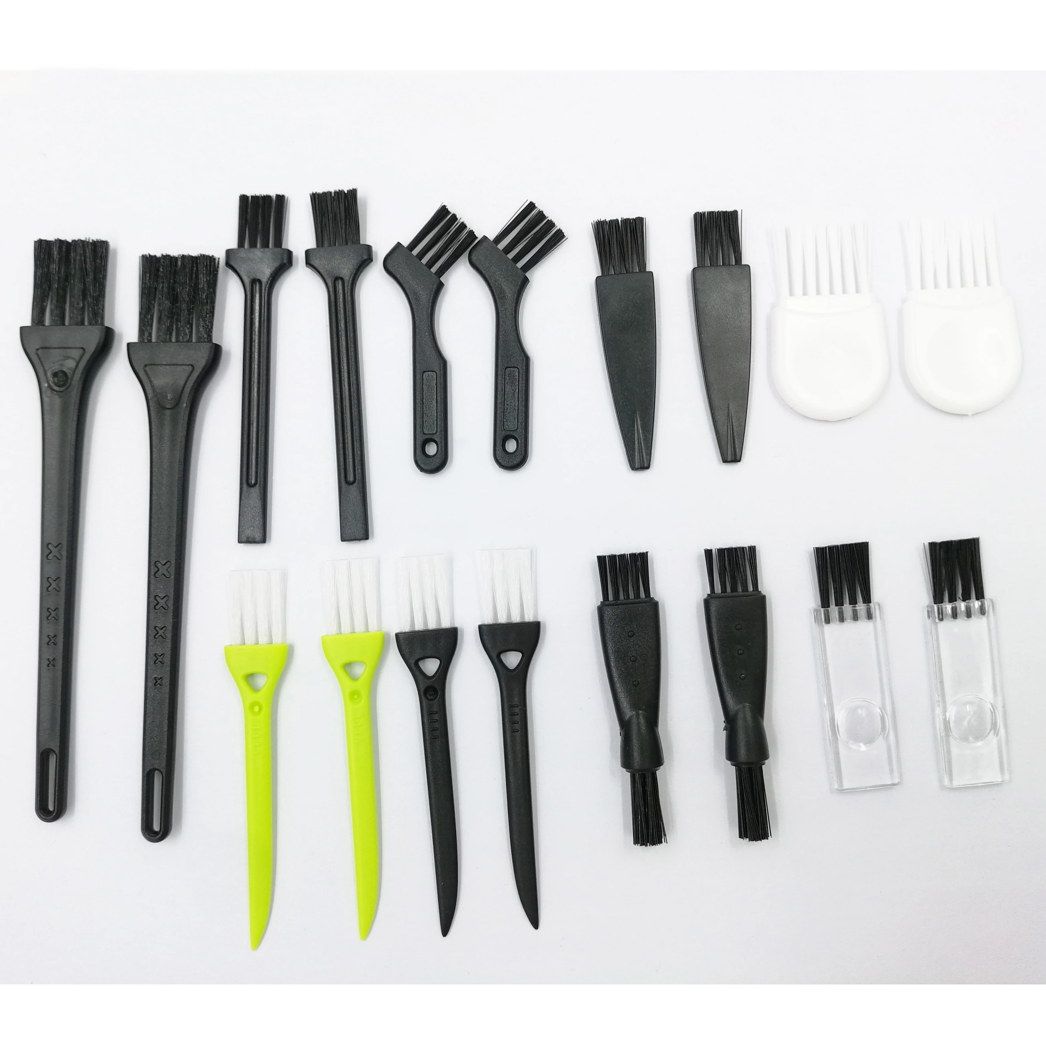 18pcs-set-Small-Portable-Plastic-Handle-Nylon-Anti-Static-Brushes ...