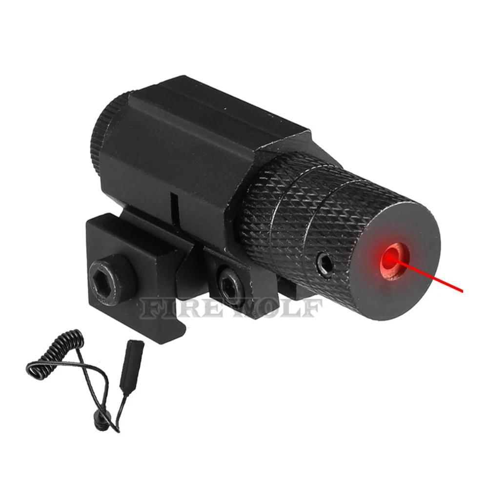Tactical red dot mini mira laser vermelho com interruptor da cauda ...