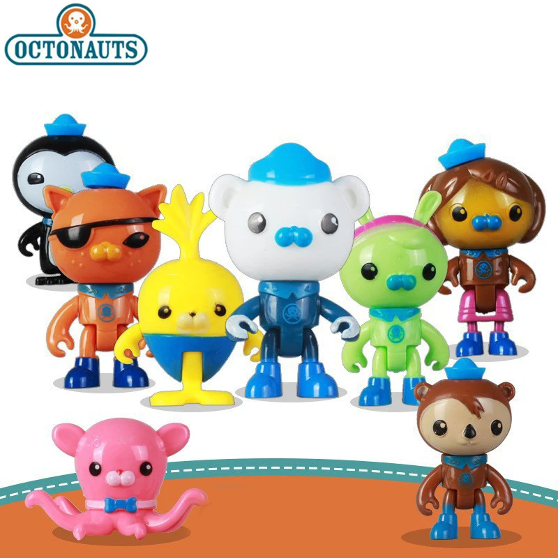 8pcs/lot Octonauts Figure Toys Captain Barnacles Peso Shellington Dashi ...