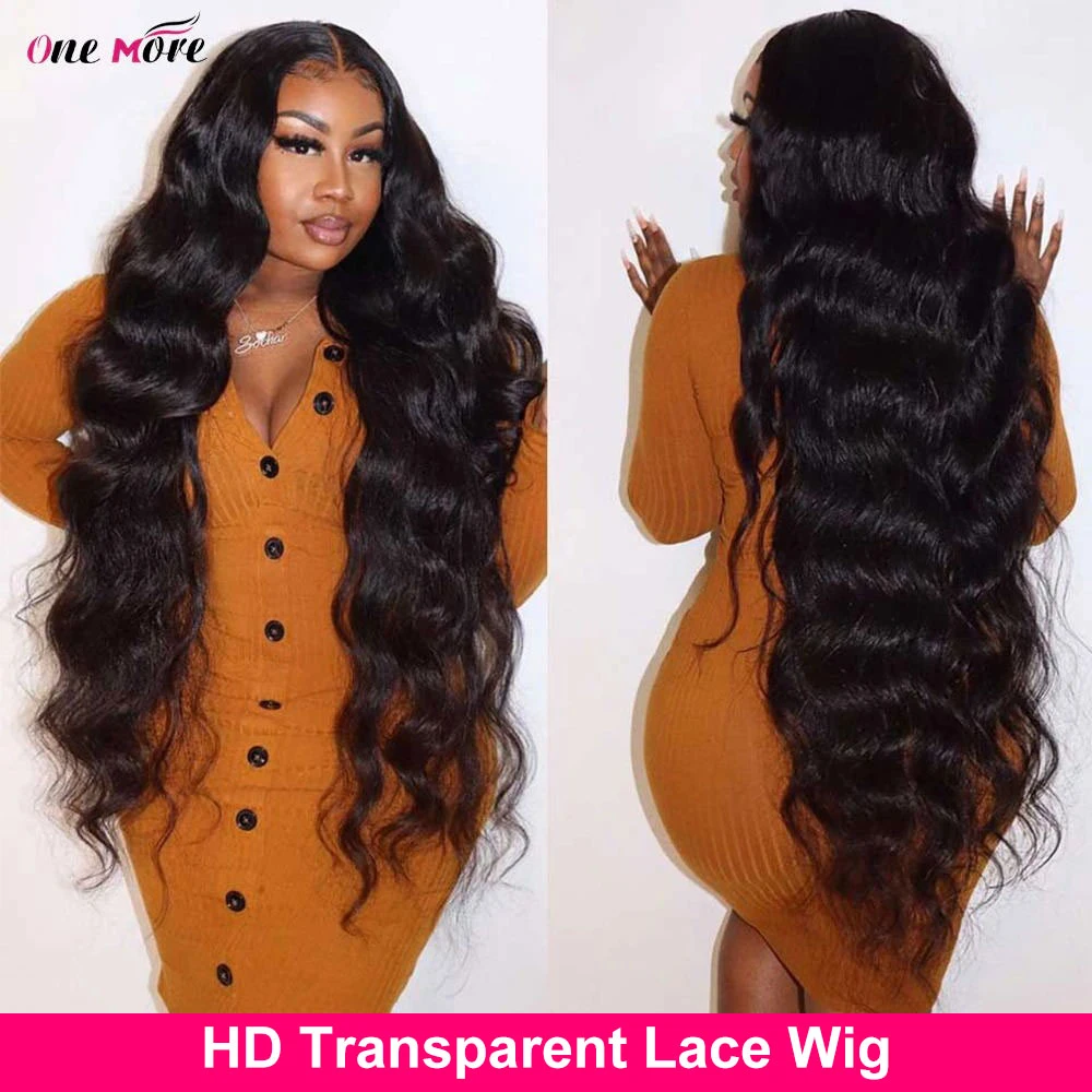 38 40 Inch Human Hair Wig 13X6 HD Lace Frontal Wig Brazilian Body Wave ...