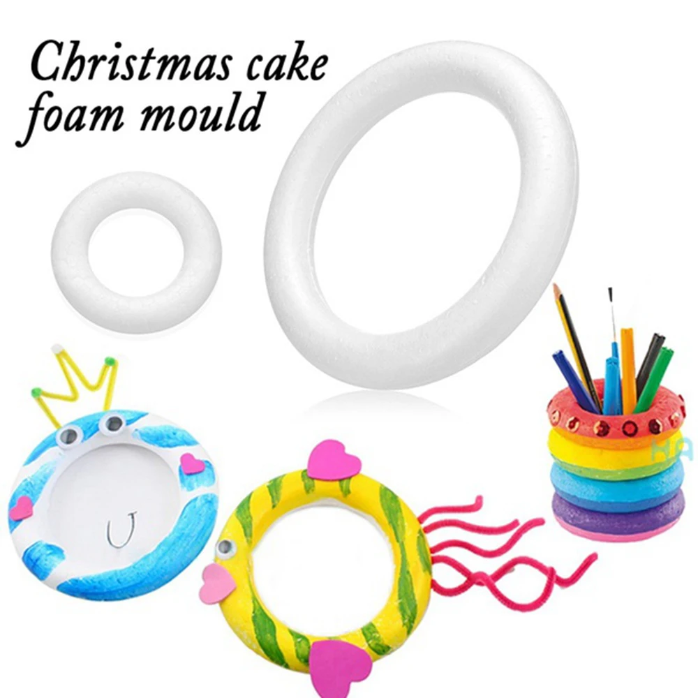 Polystyrene-Foam-Ring-Half-Ring-For-Xmas-Decor-Craft-DIY-Accessory ...