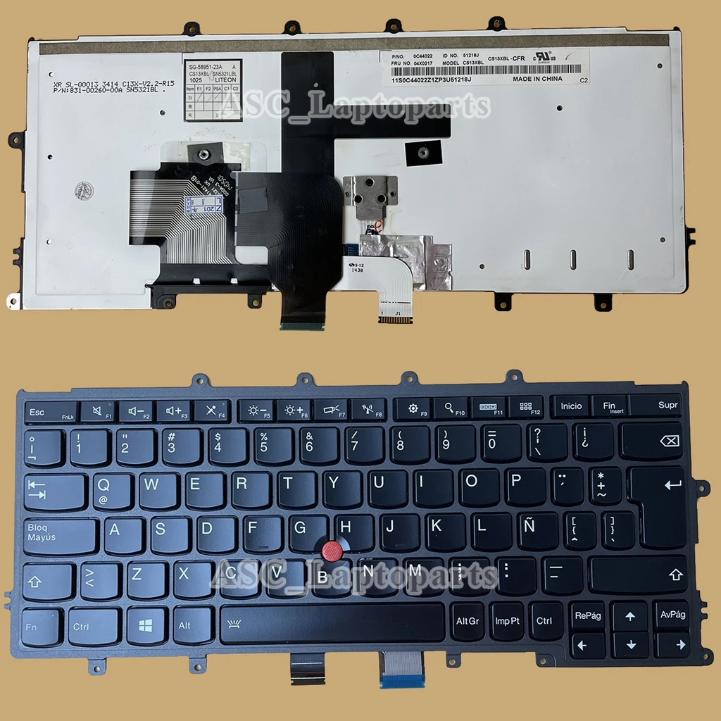 New-Latin-Spanish-Teclado-Keyboard-for-IBM-Lenovo-Thinkpad-X230S-X240 ...