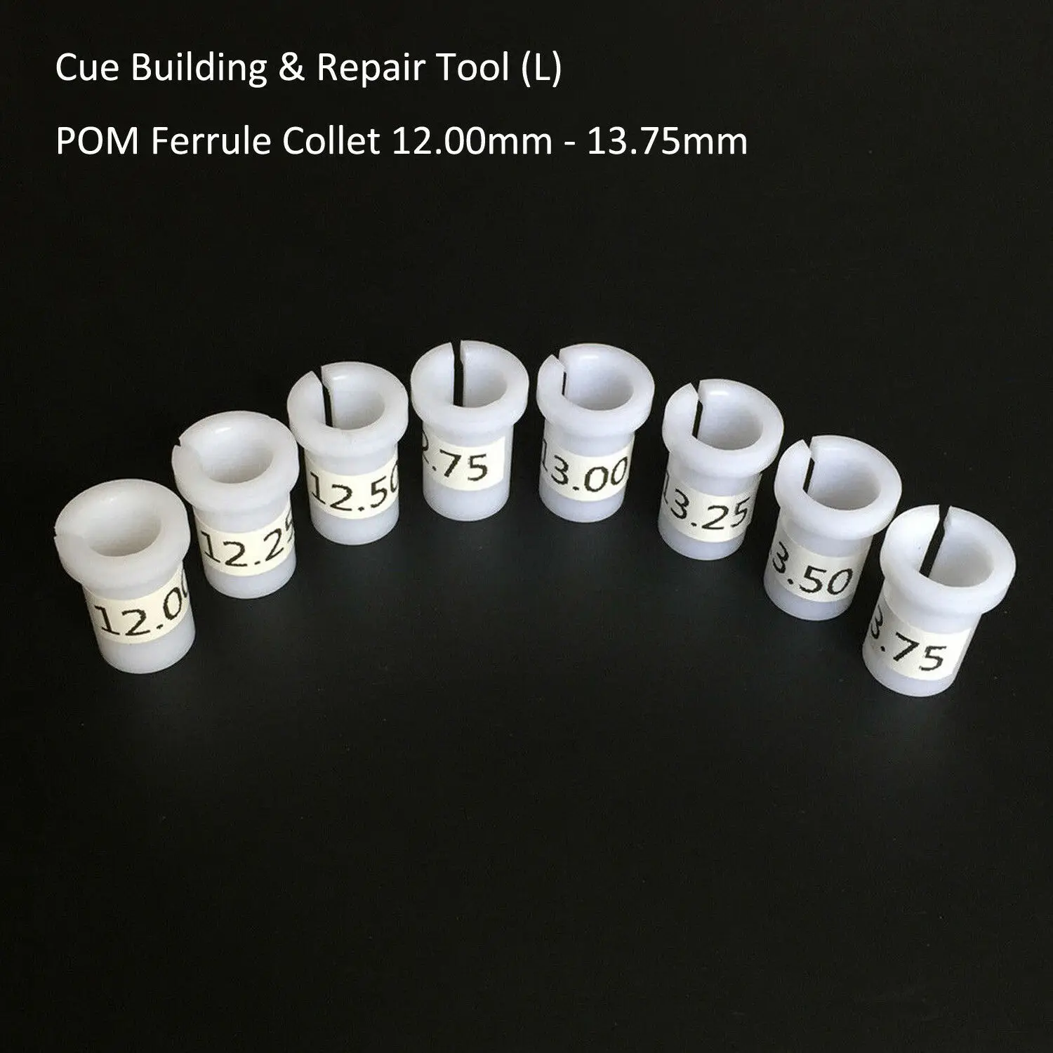 8pc Pool Cue Pom Ferrule / Shaft Collet Sleeve - Cue Building Tool ...