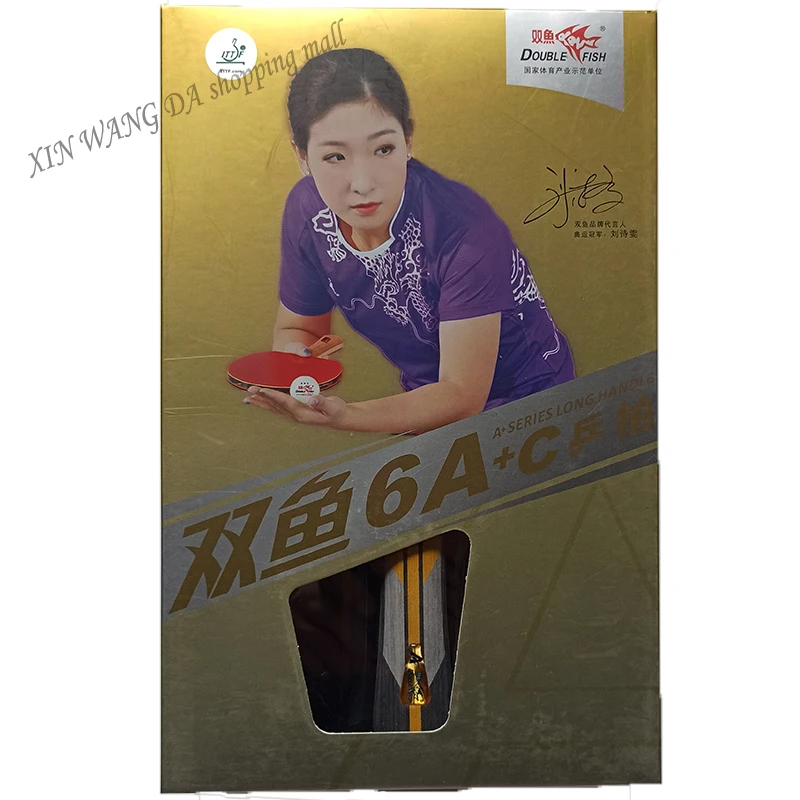 Original-finished-racket-double-fish-6-stars-6ac-table-tennis-rackets ...