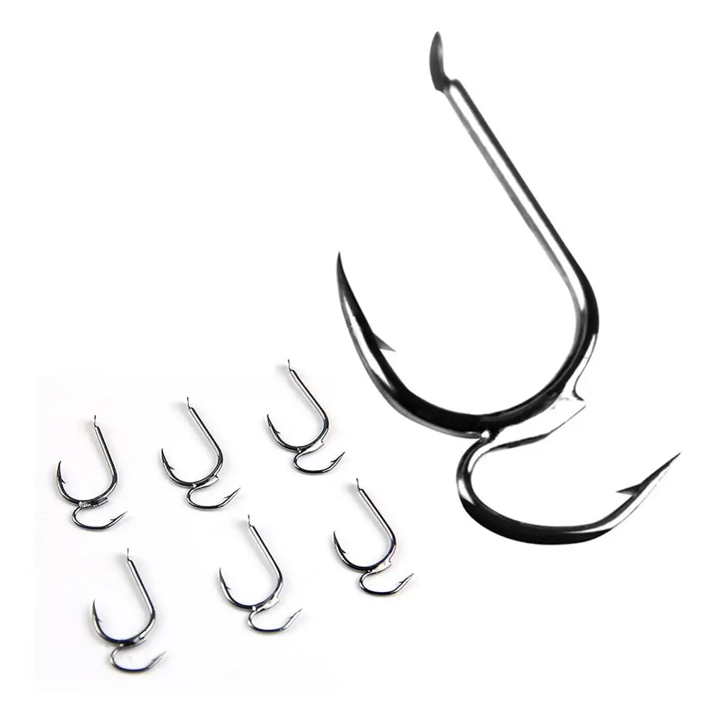 10pcs Fishing Hook Package High-carbon Steel Two Strength Tip Sharp ...