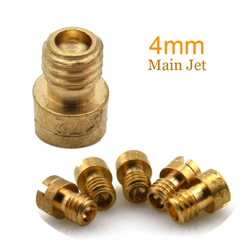 Motorcycle Carb 4mm Thread M4 Round Main Jet Size 60 110 For Mikuni ...