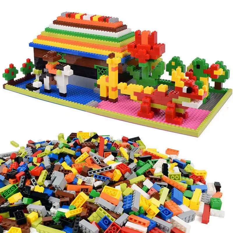 500pcs-Bulk-Parts-High-Bricks-9-Sizes-Mixed-15-Colors-Building-Blocks ...