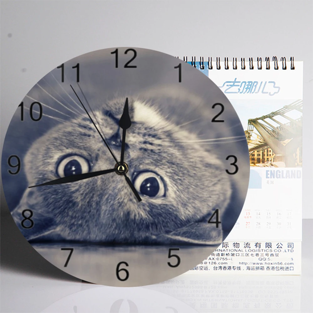 Cats-25CM-Big-Wall-Clocks-Decorative-Numeral-Digital-Dial-Mute-Silent ...