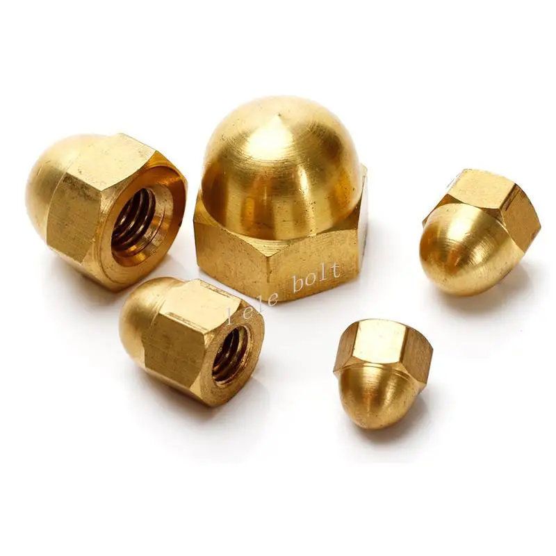 1/2/5/10/20PCS M4 M5 M6 M8 M10 M16 캡 너트 황동 장식 캡 너트 캡 커버|빗장| - AliExpress