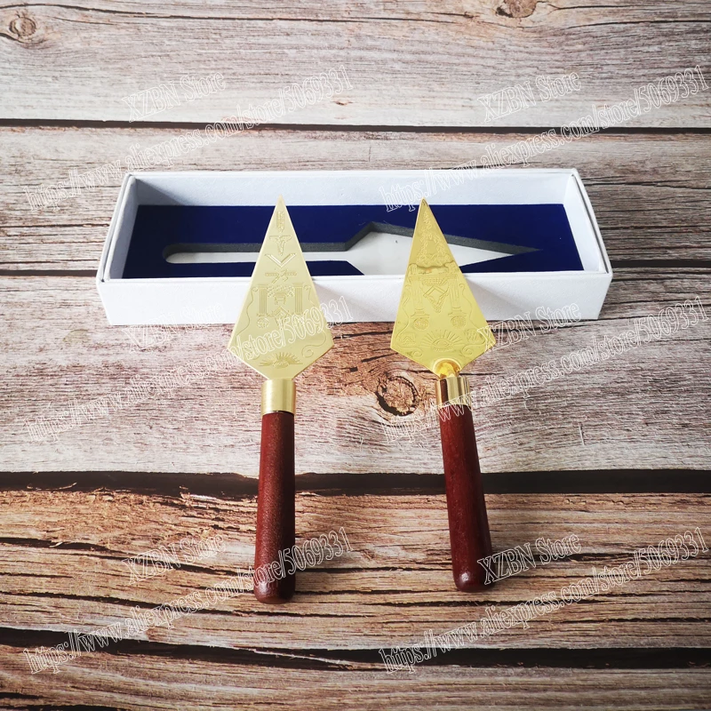 Masonic Trowel Master Mason Freemason Gift Metal Gold Plating Engraving ...