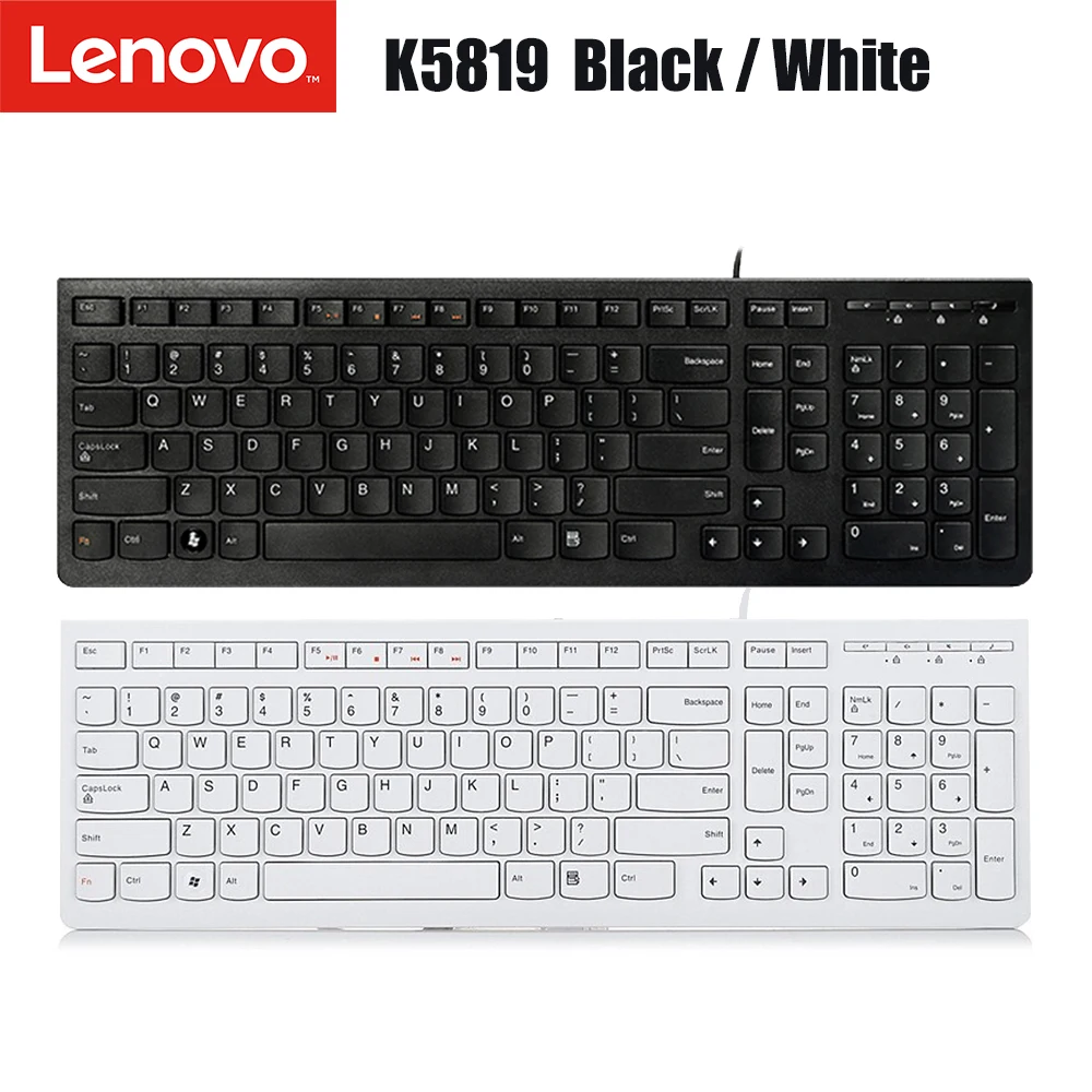Lenovo-K5819-Keyboard-USB-Berkabel-Keyboard-dengan-104-Tombol-Keycap ...