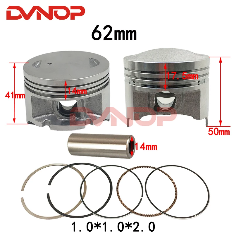 Motorcycle-62mm-Piston-14mm-Pin-Ring-1-0-1-0-2-0mm-For-Suzuki-GS125 ...