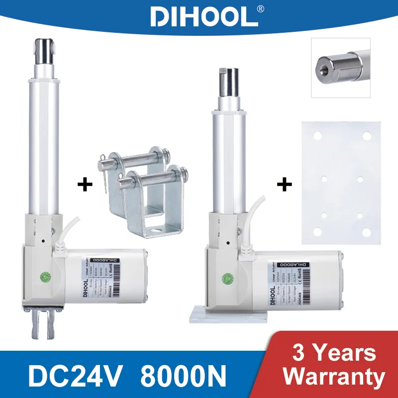 DC24V-8000N-Electric-Linear-Actuator-200mm-250mm-850mm-1000mm-Stroke ...