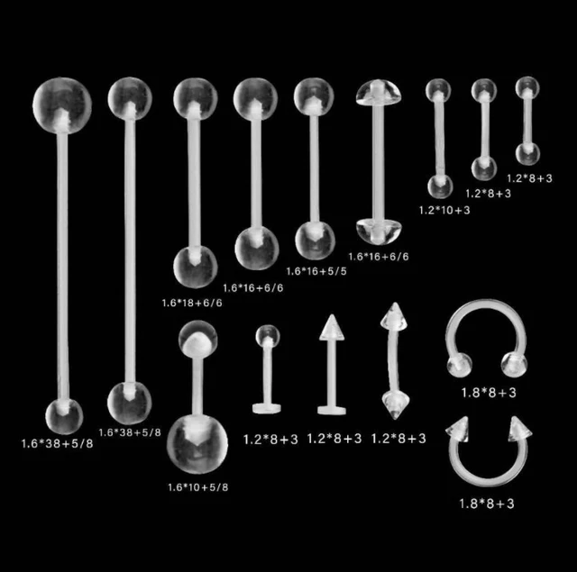 Lip Piercing Size Chart