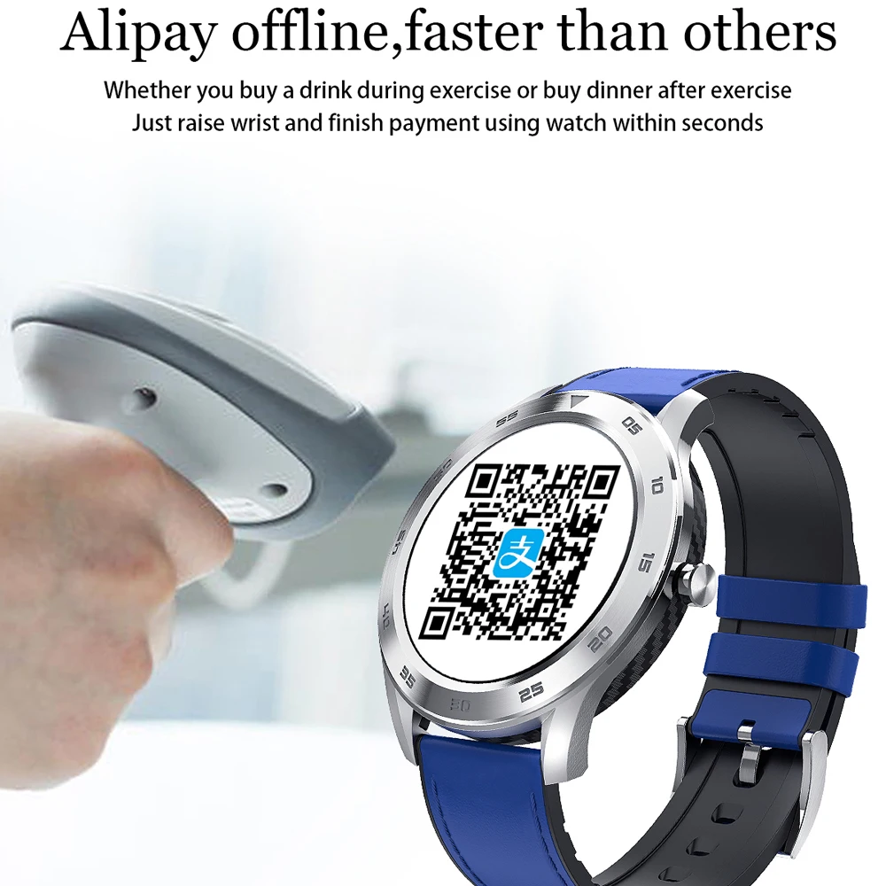 2020 IP68 Waterproof Smartwatch DT98 ECG PPG 300mah Battery Bluetooth ...
