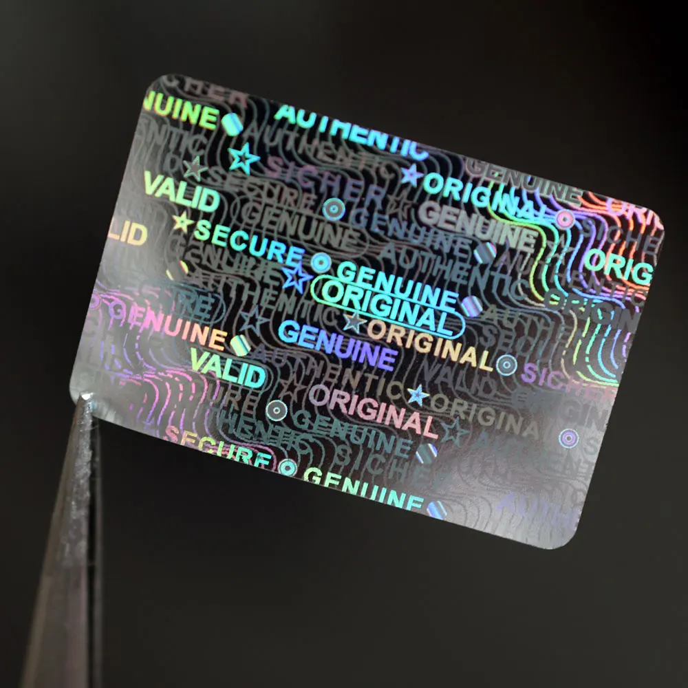 20x30mm Hologram Laser Holographic Sticker Label GENUINE AUTHENTIC ORIGINAL VALID SICHER SECURE ...