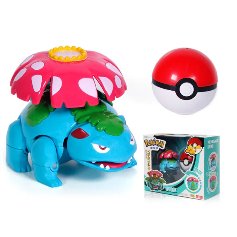 Pokemon Action Morphing Pokeballs Transformation Toys For Child PIKACHU ...