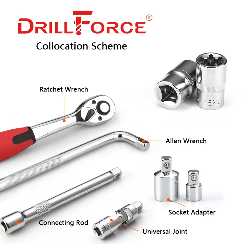 Cle a cliquet,clé Torx à douille 1-4 " 3-8" 1-2 " , adaptateur d ...