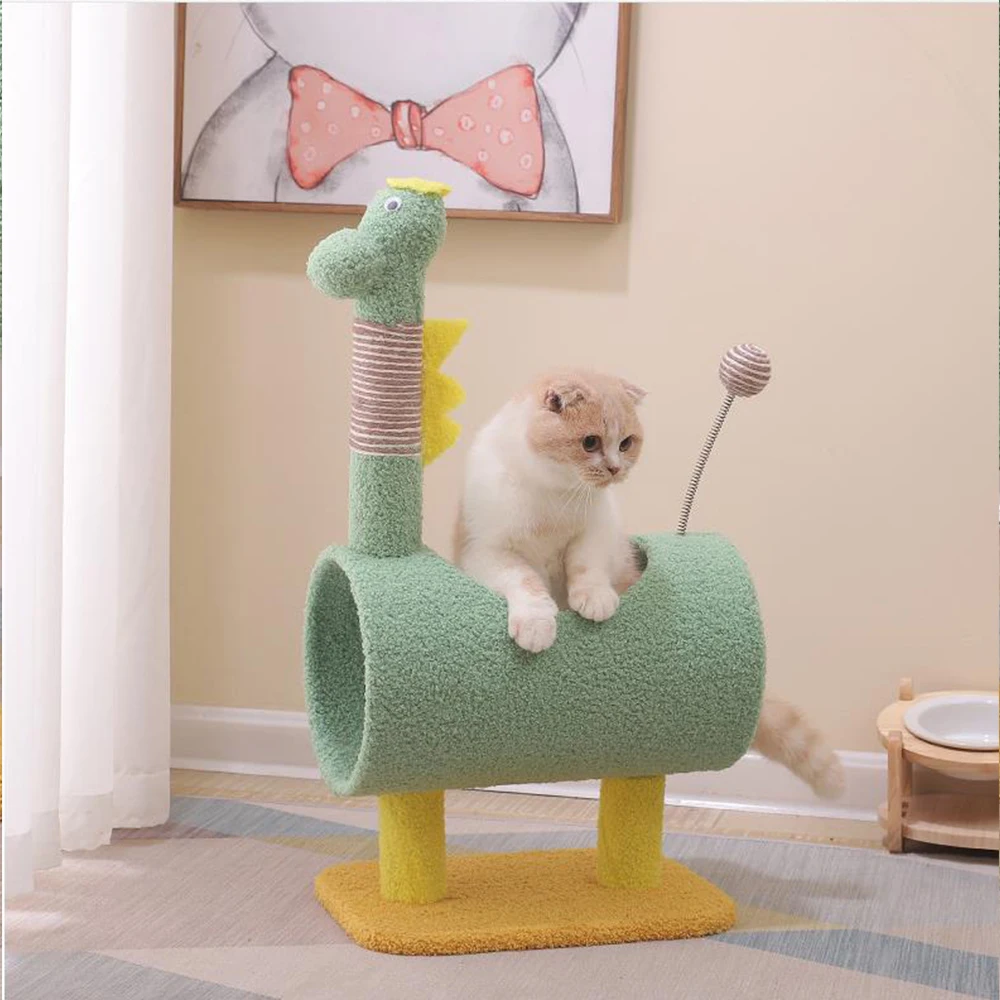 LITTLE DINOSAUR CAT CLIMBING FRAME - CTPT301 - Cat towers.uk