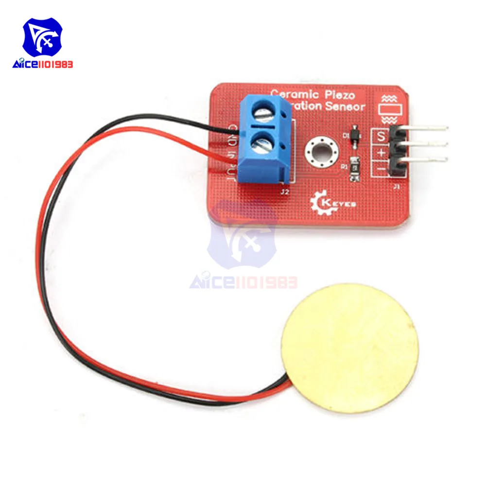 Analog Piezoelectric Ceramic Piezo Vibration Sensor for Arduino - buy ...