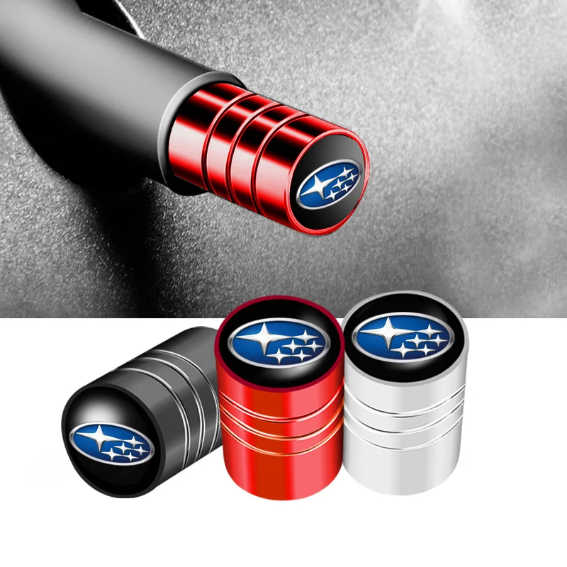 Accessoire pneu,Bouchons de Valve de roue en métal, 4 pièces ...