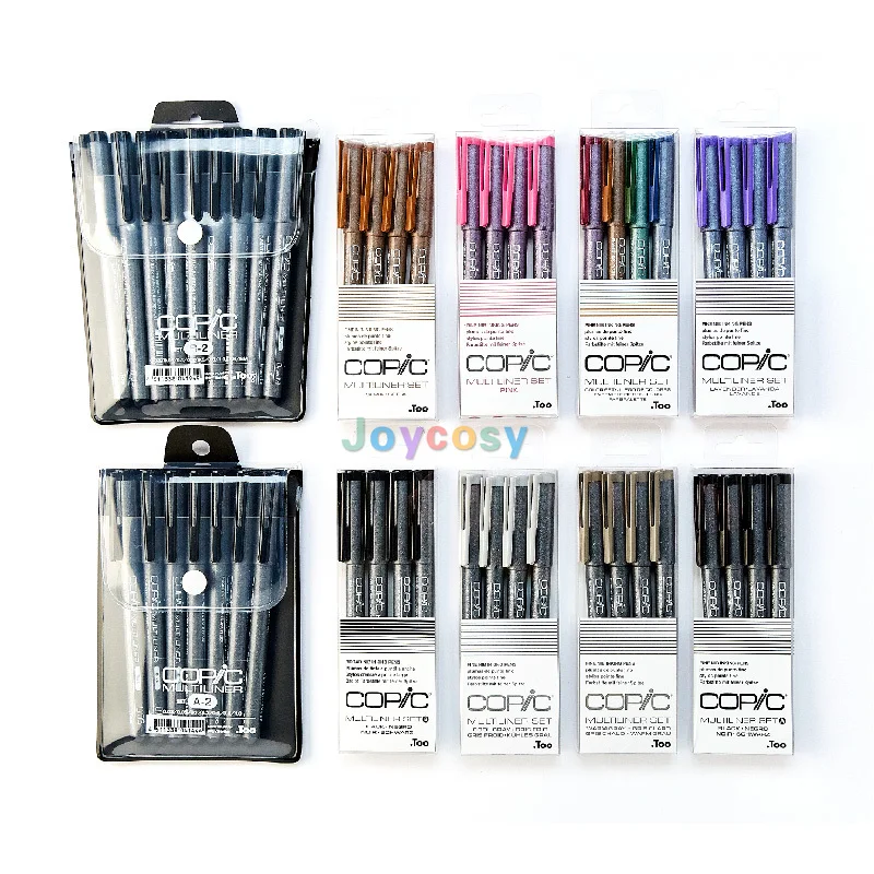 Copic Markers Multiliner Fine Pigment Based Ink, 4-Piece, 48% OFF
