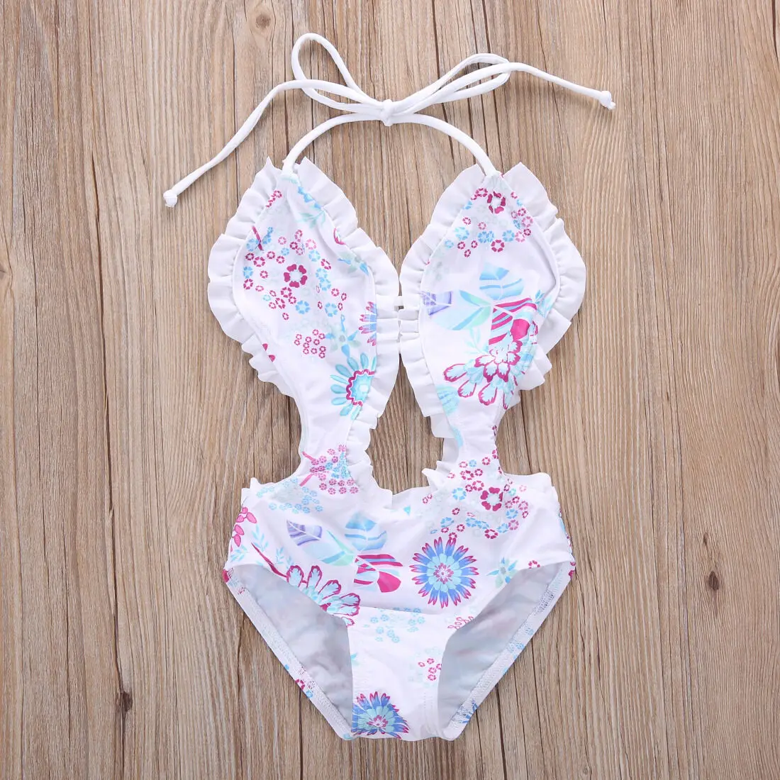 Kleinkind-Kinder-M-dchen-Floral-Split-Sommer-Bikini-Bademode-Badeanzug ...