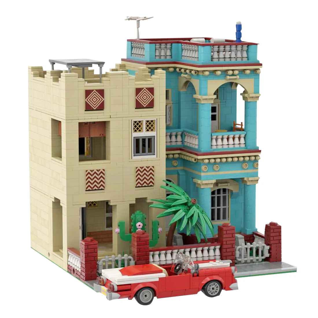 2906-Pcs-MOC-60270-Cuba-Havana-House-Bricks-Model-DIY-Building-Block ...