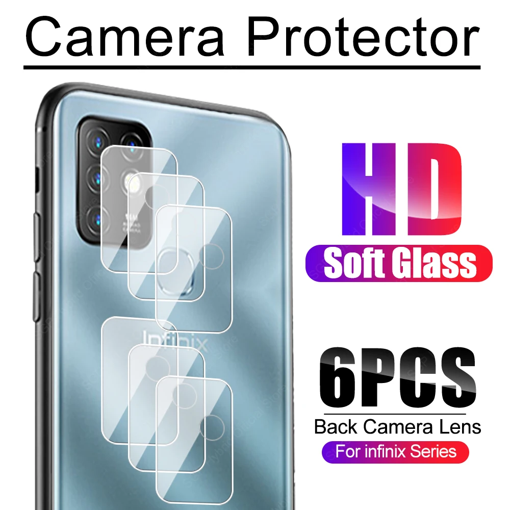 6Packs Back Camera Glass Case For Infinix Hot 10 Lite Hot10 9 Pro Hot9 ...
