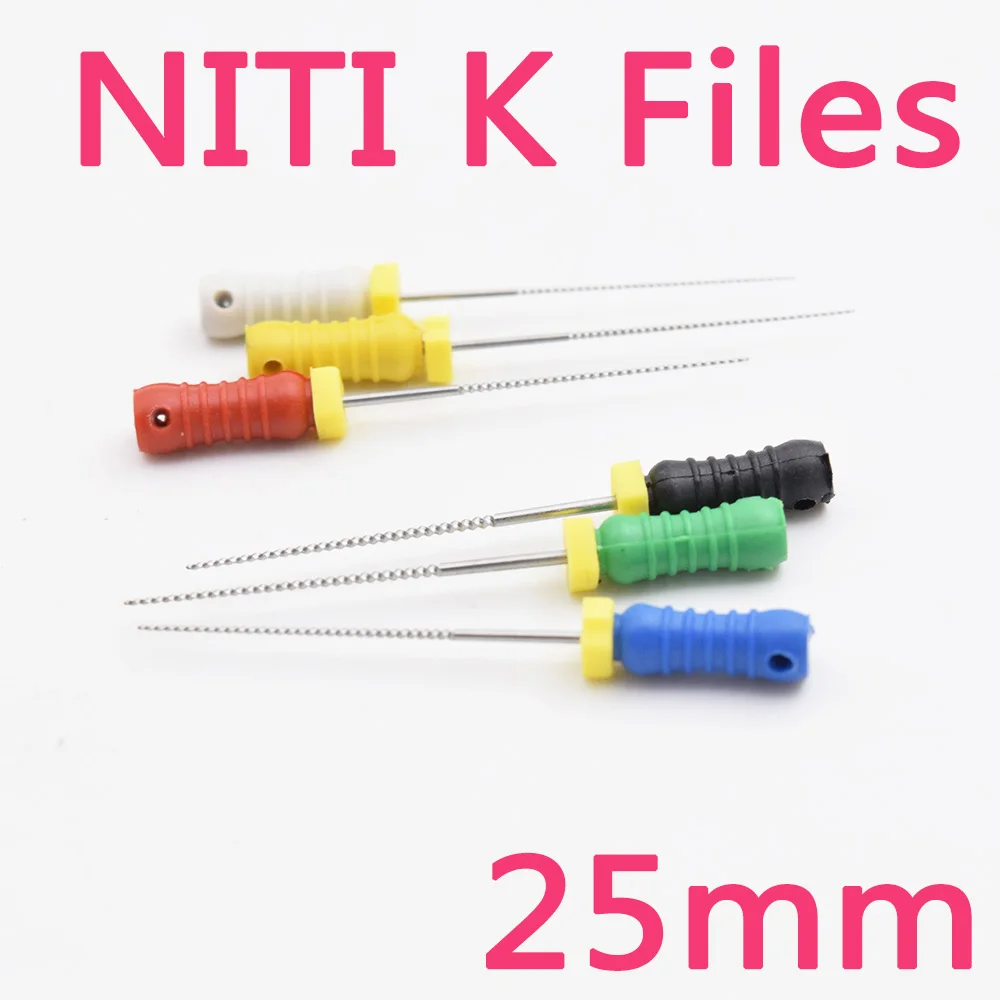 2 box Endodontic Root Canal K Files Dental K-File 25mm #15-40 Hand Use ...
