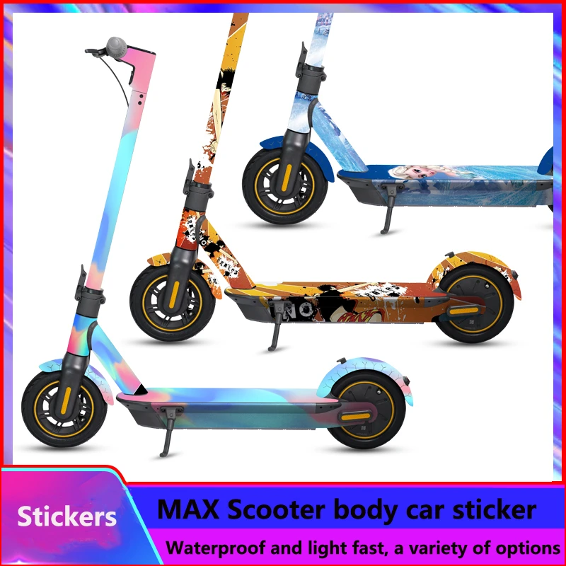 Electric Scooter Full Body Pvc Sticker Diy Skateboard Sticker Scooter ...