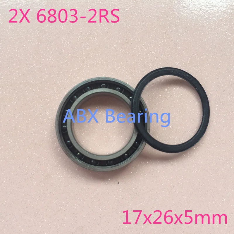 2pcs-lot-6803-2RS-S6803-bearing-17x26x5-mm-6803-2RS-61803-6803RS ...