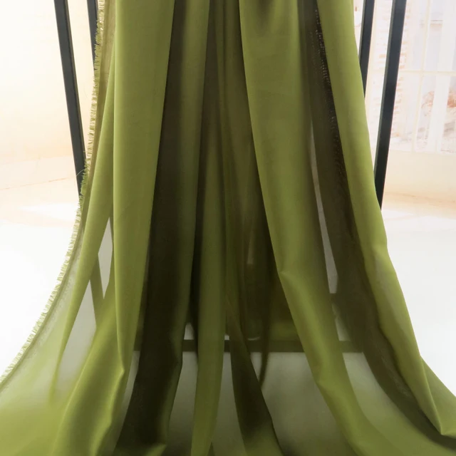 3/5/10M Premium Quality Chiffon Soft Polyester Sheer Fabric Dress ...