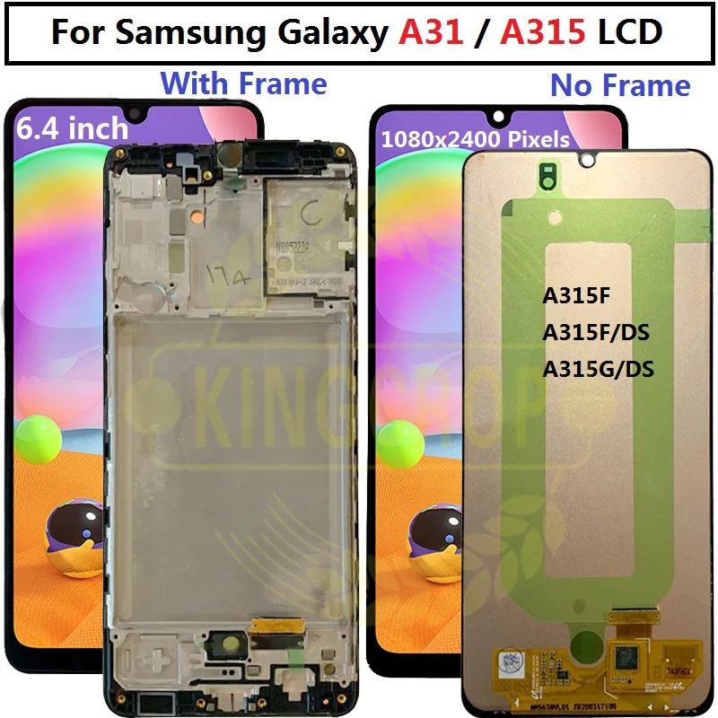 Original 6.4'' For SAMSUNG Galaxy A31 A315 lcd A315F A315F/DS LCD Touch ...