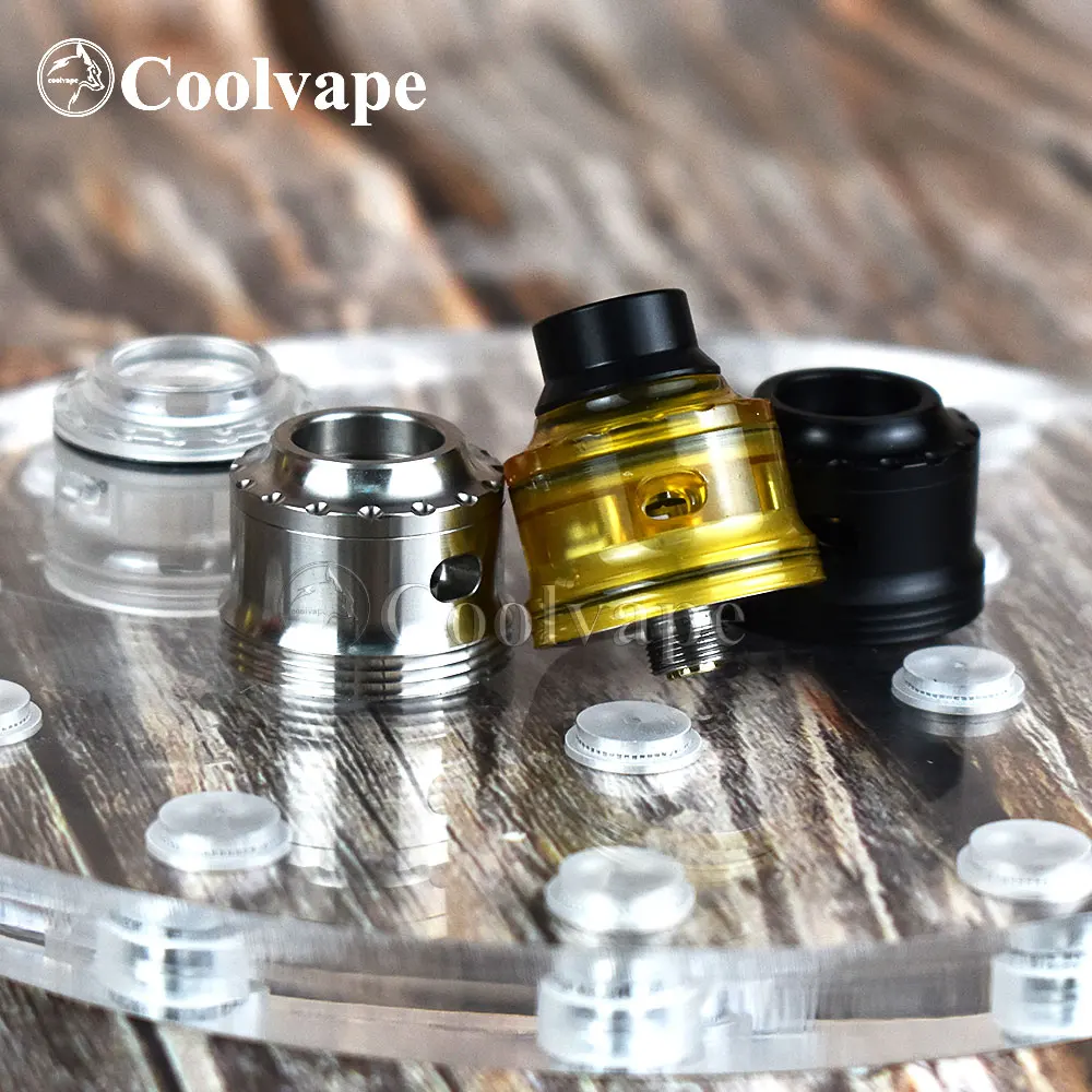 Wolf-coolvape-Hellfire-Maverick-rda-22mm-RDA-Black-pei-Ultem-3-ring-cap ...