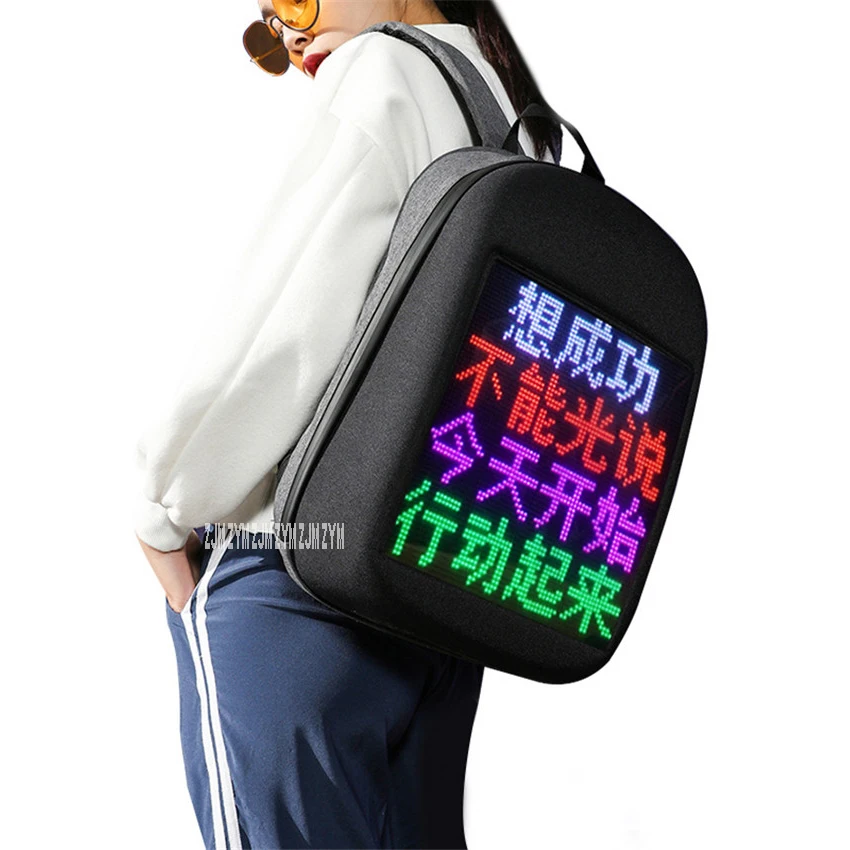007 Smart Led Display Screen Advertising Backpack App Control Dynamic ...