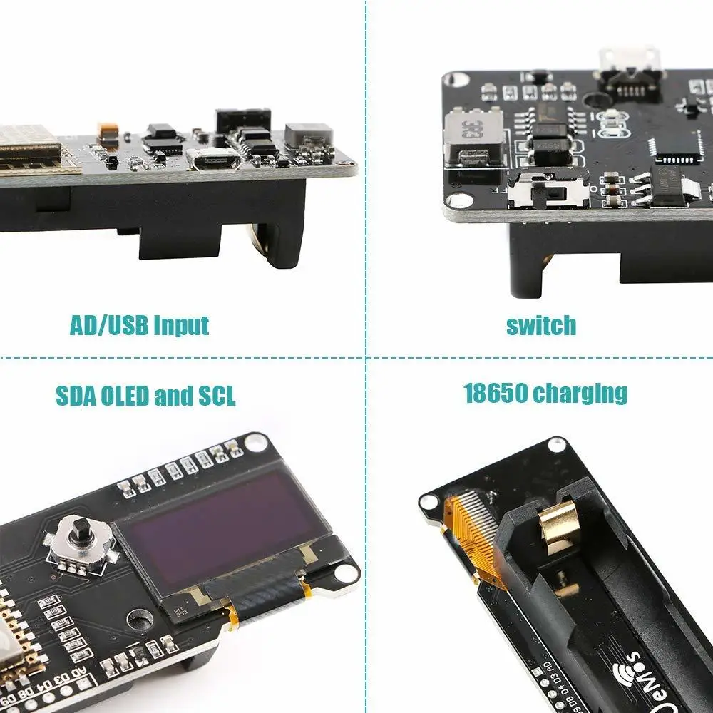 ESP8266 Nodemcu with 0.96 OLED extended Temperature and Humidity ...