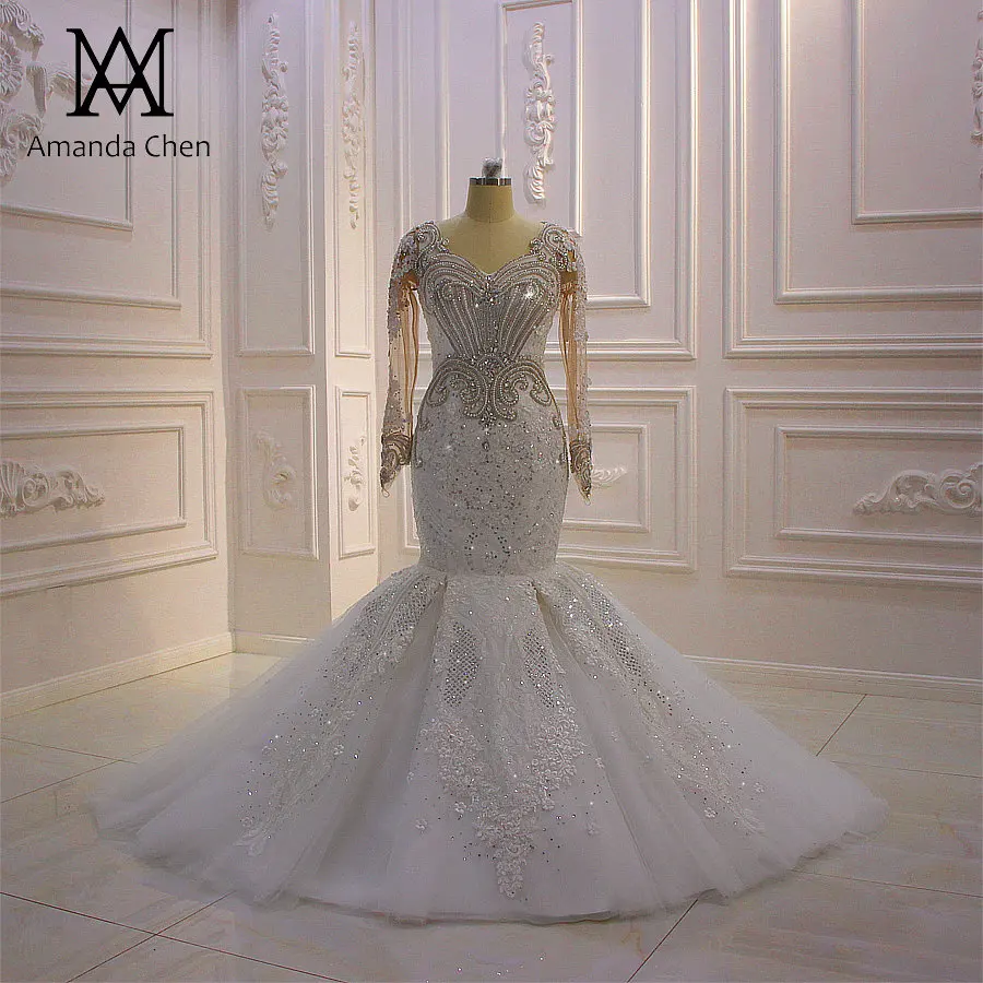 Bling Mermaid Wedding Dresses