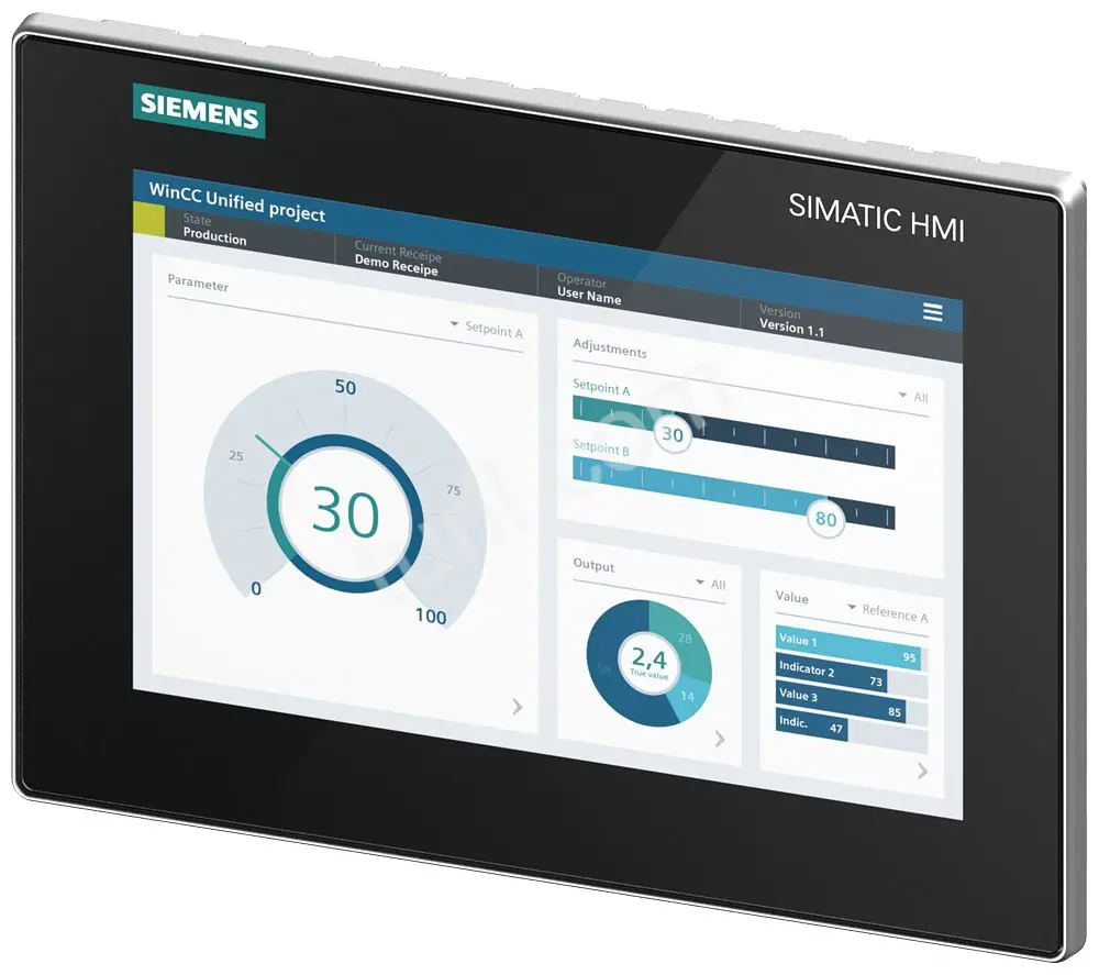 SIEMENS-SIMATIC-HMI-MTP1000-Unified-Comfort-Touch-10-1-Widescreen-TFT ...