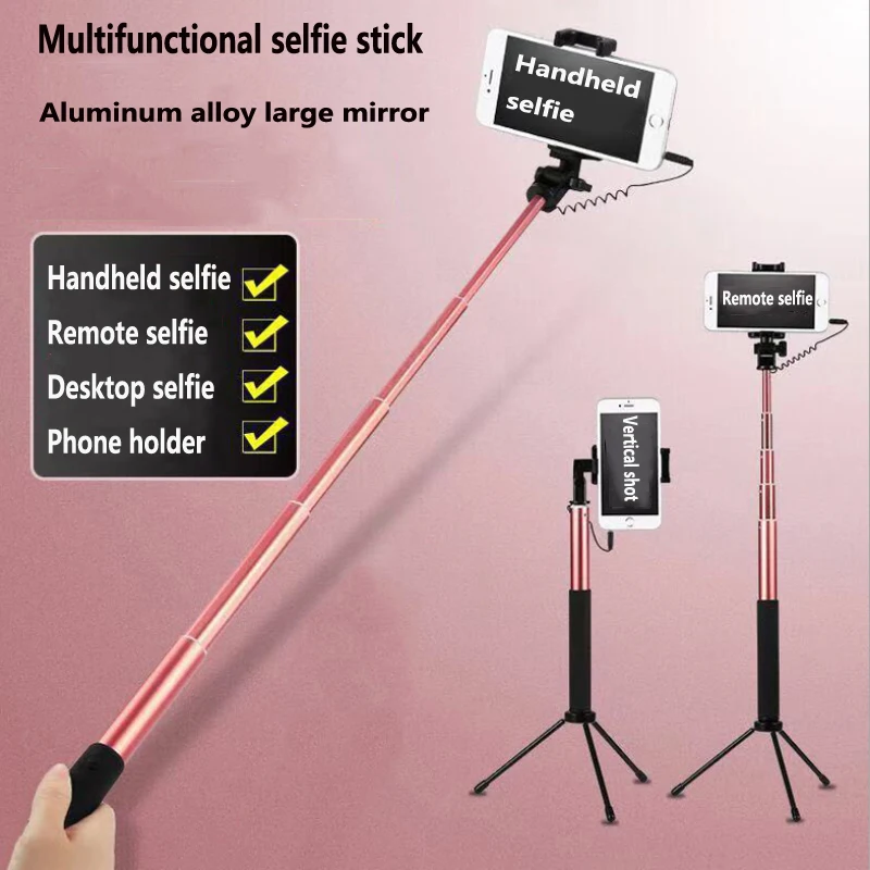 Mobile Phone Holder With Rearview Mirror Integrated Folding 360 Degree ...