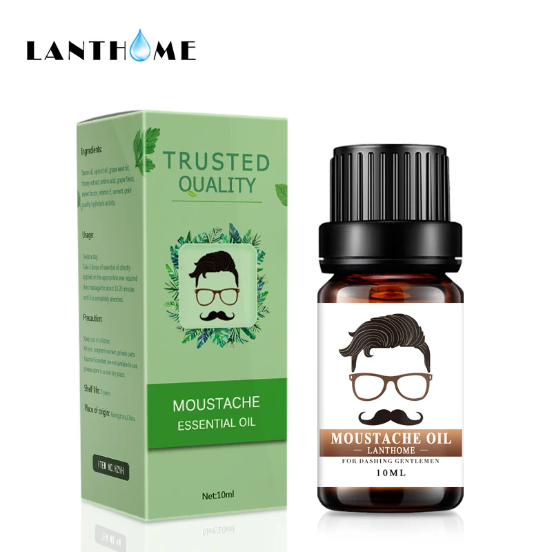 Pure-Organic-Hair-Growth-Essence-Moustache-Oil-Lanthome-Beard-Oil-Men ...