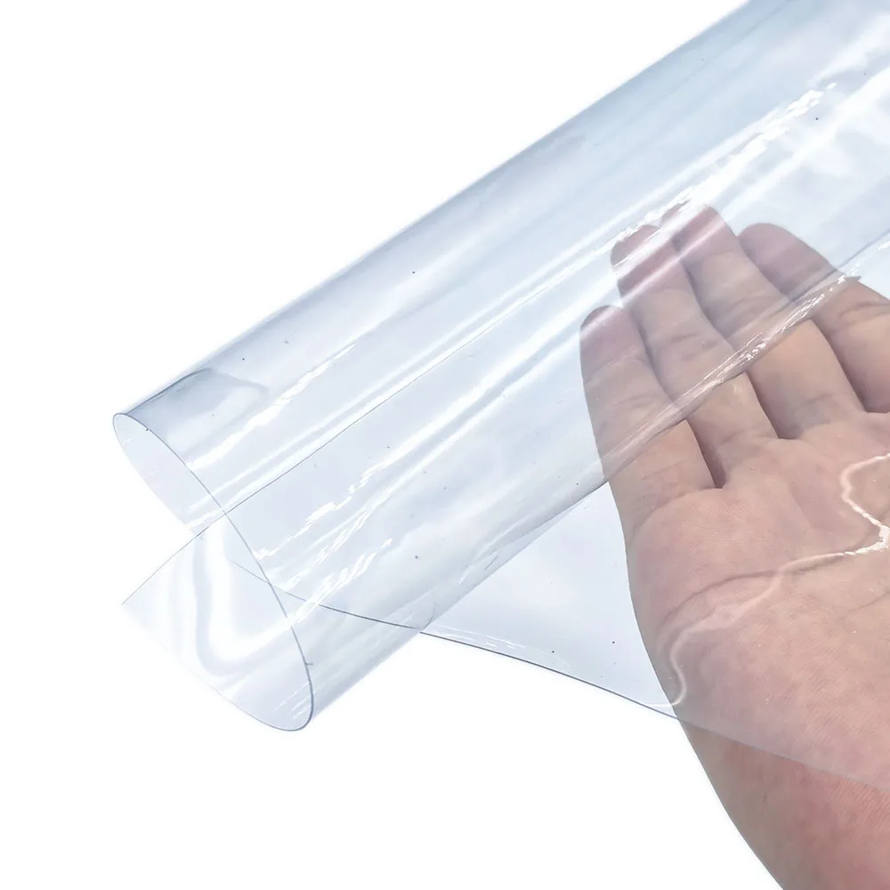 Clear โปร่งใส PVC ผ้านุ่มผ้ากันน้ำยืดหยุ่นแผ่นคริสตัล DIY Craft Decor ...