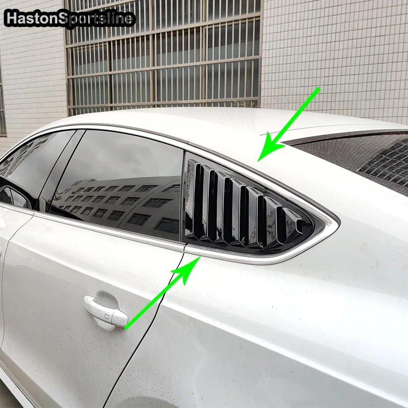 A5 Rear Window Fender Gloss Black Side Vent Shield For Audi A5 4door ...