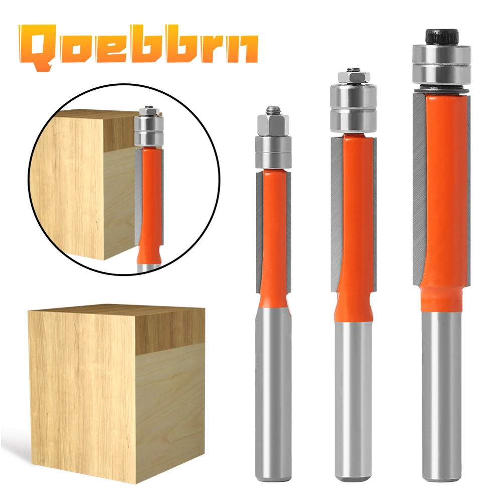 1 4 6MM SHANK Flush Trim Router Bit End Double Bearing For Woodworking 1-4-6mm-shank-flush-trim-router-bit-end-double-bearing-for-woodworking