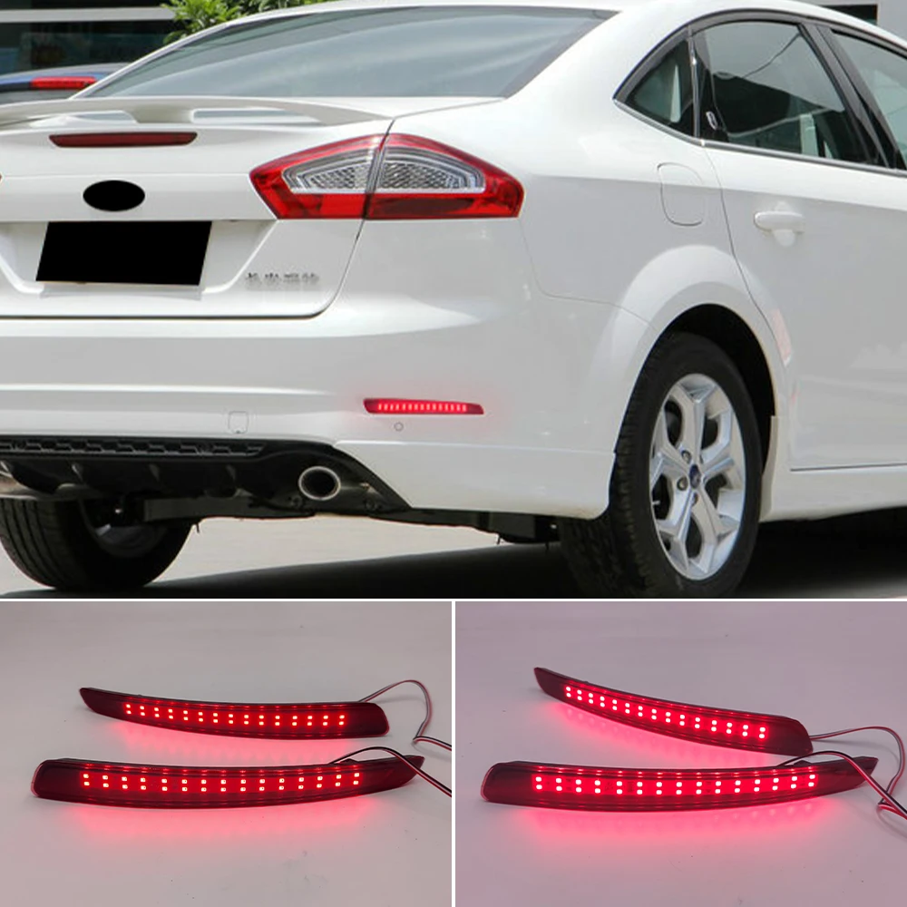 2PCS For Ford Mondeo Fusion 4 2011 2012 2013 LED Rear Bumper Reflector ...