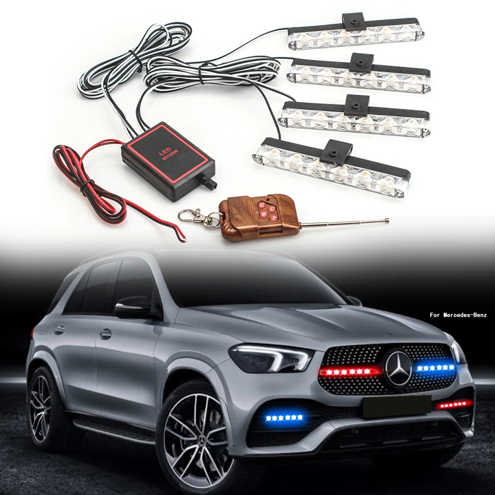 1/2/4led Stroboscopes Light Fso Flashing Firemen Lights Led Police ...