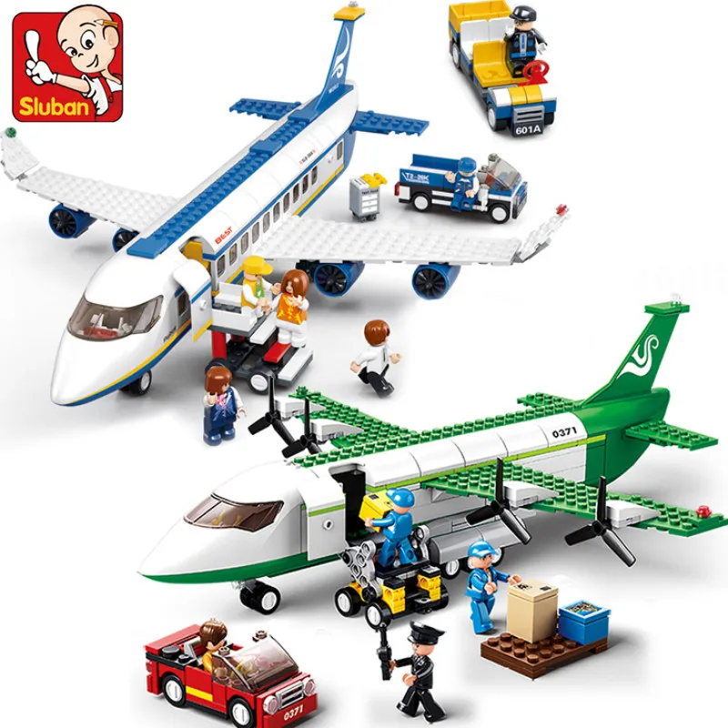 Airbus-Airplane-Building-Blocks-para-crian-as-City-Cargo-Aircraft-Plane ...