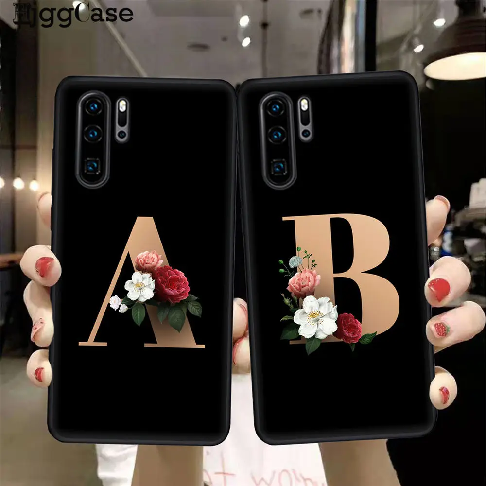Huawei P30 Lite Silicone Case Letters | Huawei P30lite Mobile Phone ...