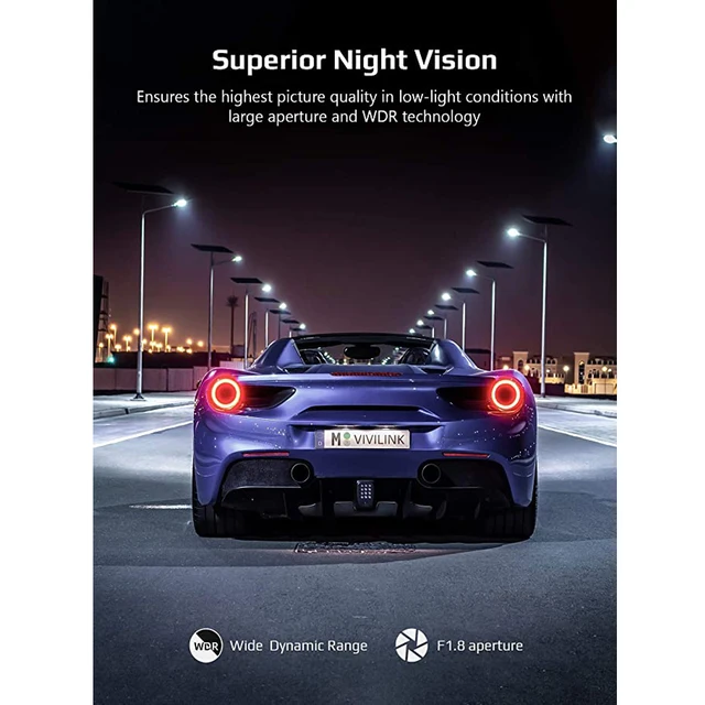 ViviLink T20X Dash Cam 2.5K Camera Car Driving Recorder 3″ IPS Screen ...