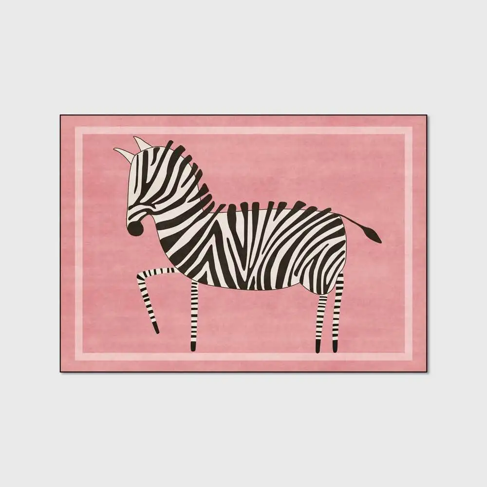 Cute Pink Zebra Cartoon